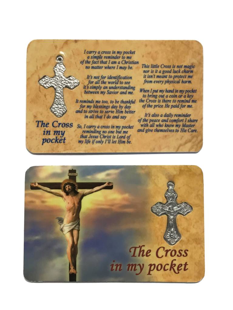 Cross In My Pocket Prayer Card w/Crucifix – ACTS Store